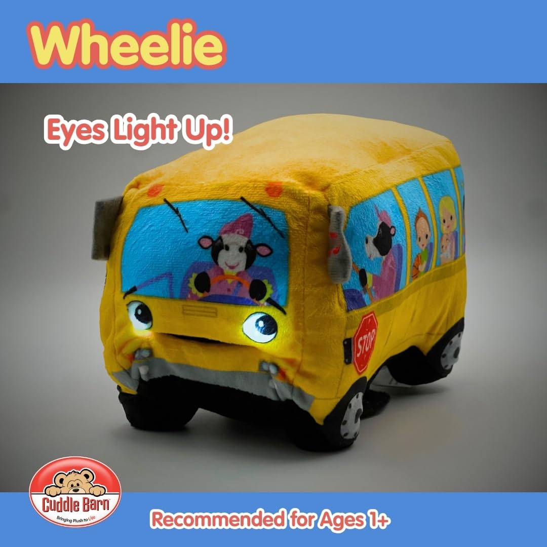 Snapklik.com : Wheelie 8" School Bus Singing Stuffed Animal Plush Toy ...