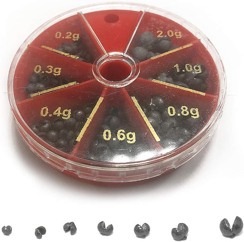 Amazon.com : Split Shot Fishing Weights,Fishing Weights Sinkers,Fishing Split Shot Sinkers,Lead ...