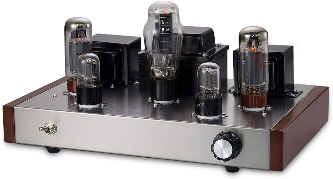 Amazon.co.jp: Nobsound EL34 真空管アンプ リファイア HiFi ステレオ パワーアンプ 内蔵 13W * 2 ...