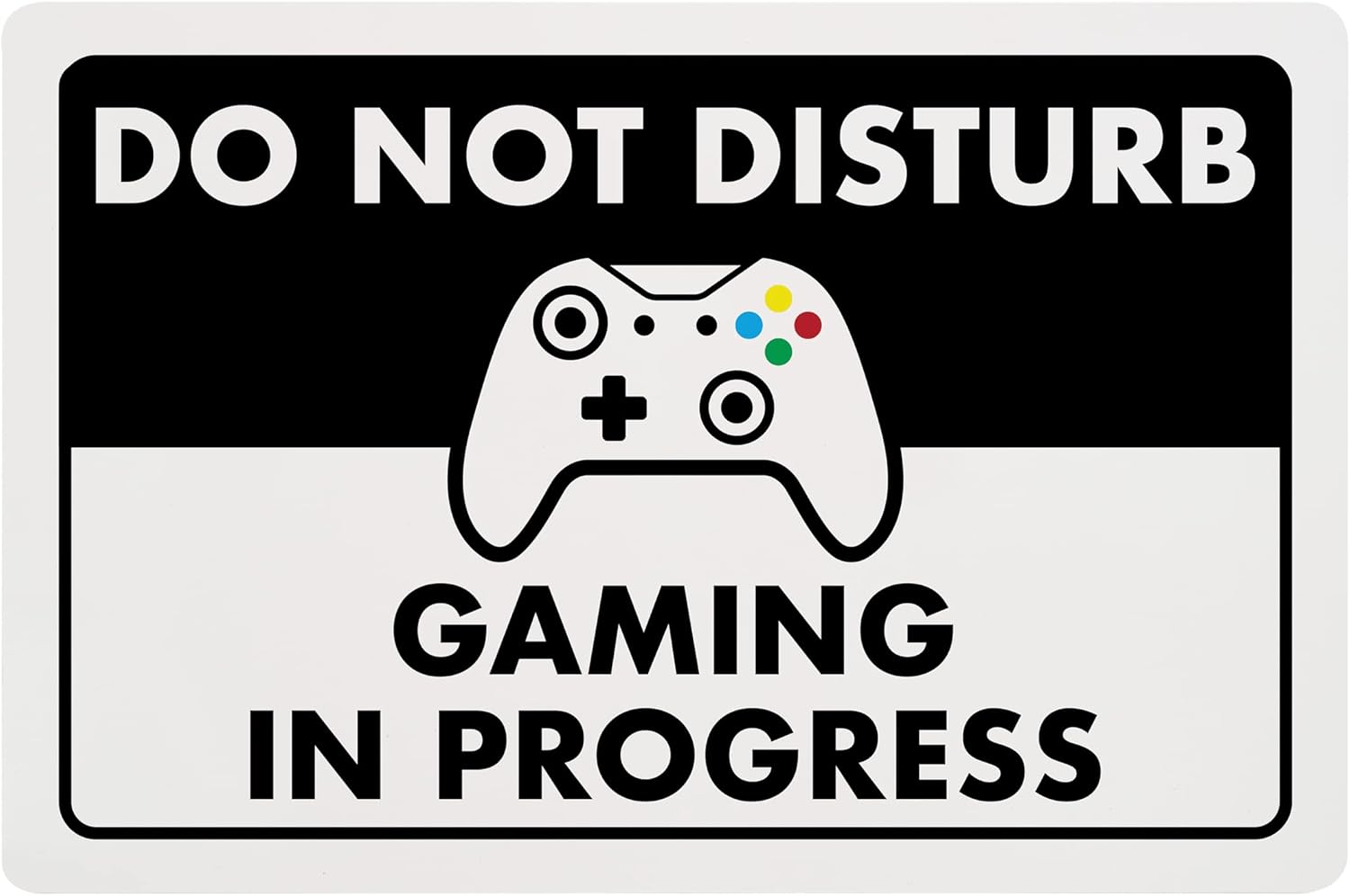 Amazon.com: Do Not Disturb Gaming In Progress - Plastic Gaming Sign - 8 ...