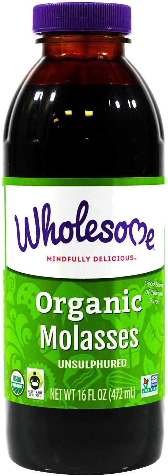 Amazon.com: Wholesome Organic Molasses Unsulphured 16 Fl OZ (Pack of 2 ...