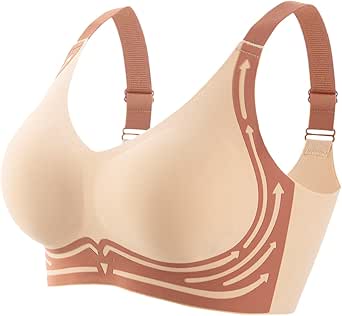 Breathable Sports Bra for Women Push up Wirefree Underwear Seamless ...