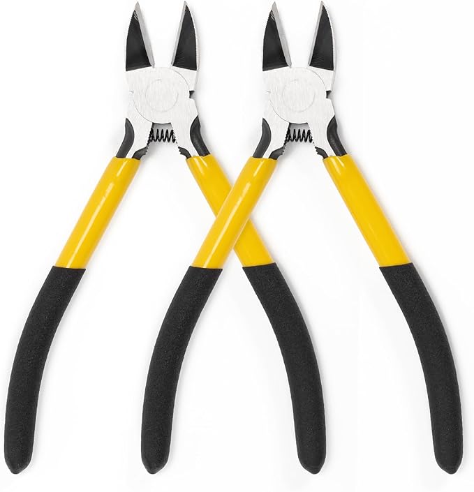 2Pcs Flush Cutters, 6 Inch Wire Cutter, Side Cutters for Crafting ...