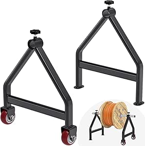 Amazon.com: Lifeswell Wire Spool Rack, Portable Cable Caddy, Steel ...