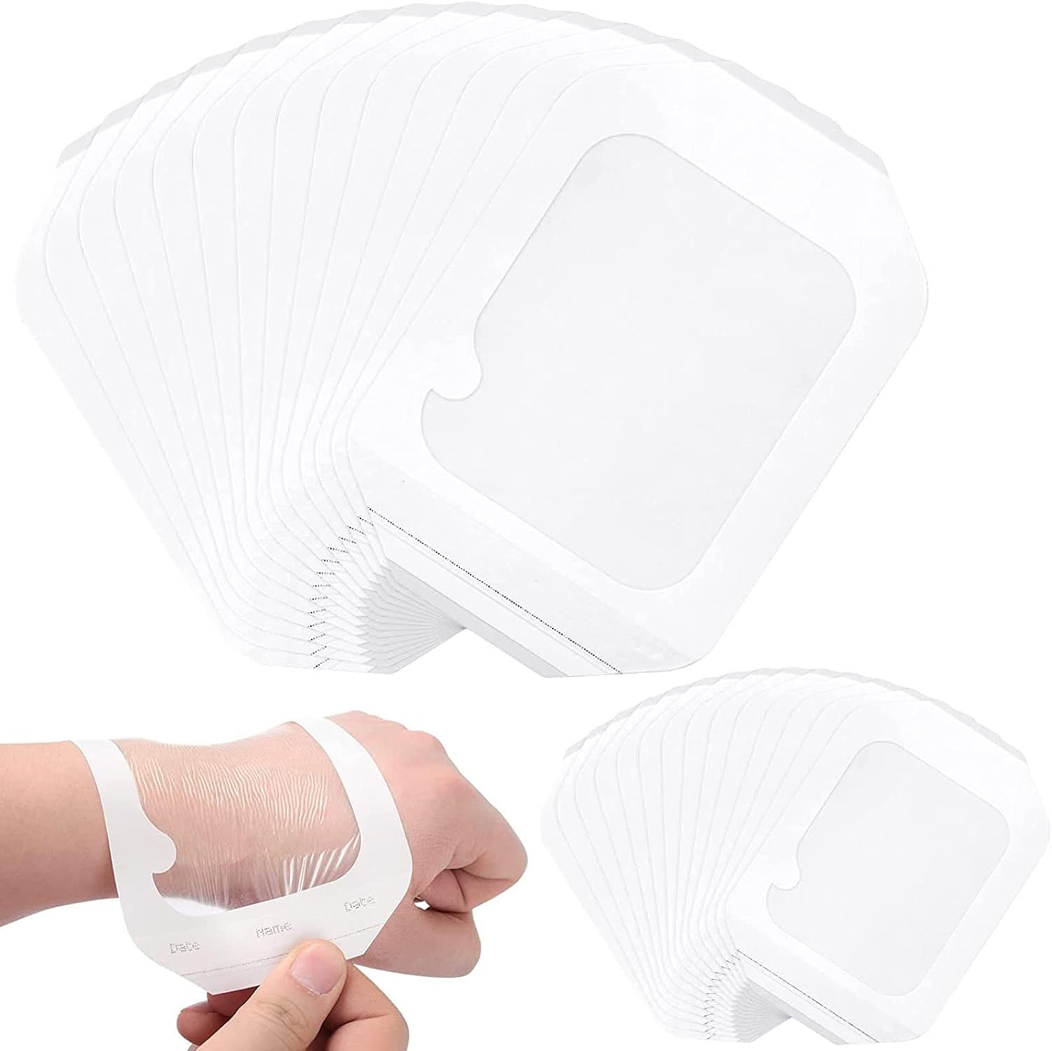 20 PiecesTransparent Film Dressing Shower Waterproof Bandage Waterproof ...