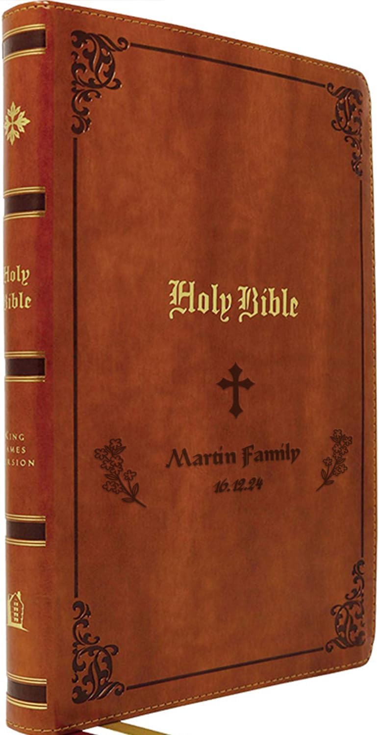 Amazon.com: Personalized Vintage Bible with Custom Laser Text & Design ...