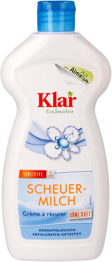 Klar eco Sensitive Scheuermilch 500ml, ohne Duft, für Metalloberflächen ...