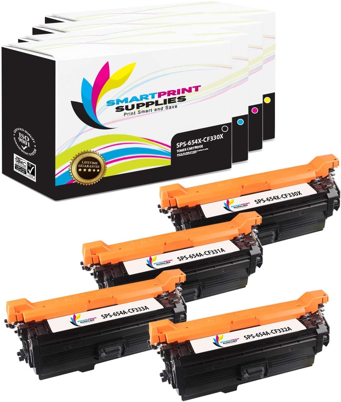 Amazon.com: Smart Print Supplies Compatible 654A Toner Cartridge ...