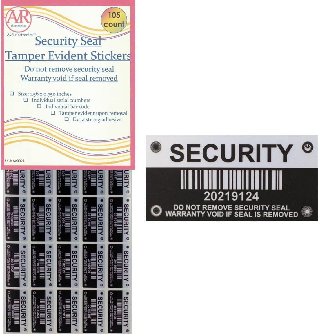 Amazon.com: Tamper Evident Stickers, Tamper Proof Security Seal with ...