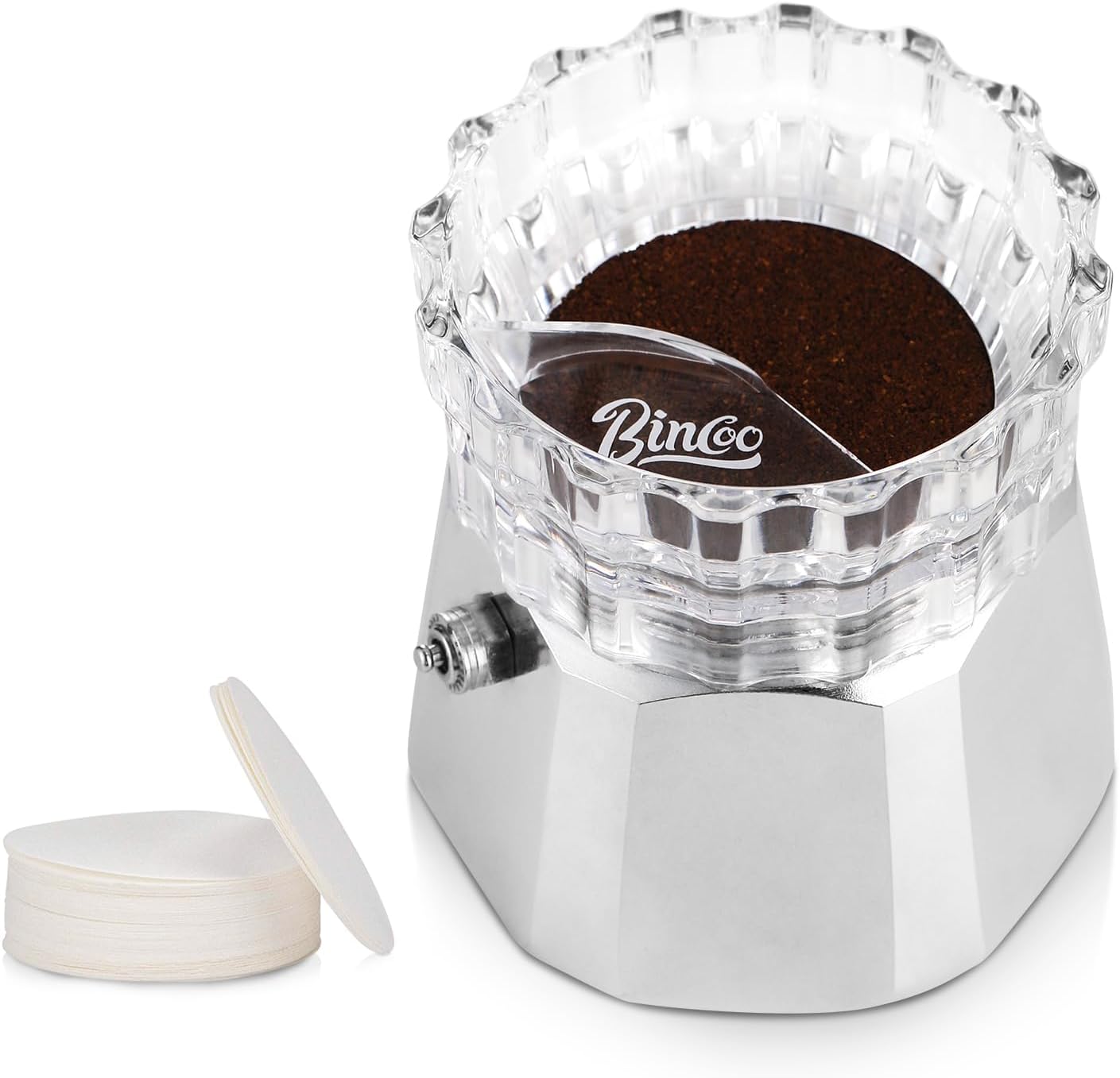 Amazon.com: Bincoo Moka Pot Dispenser with 100pcs Filter Paper ...