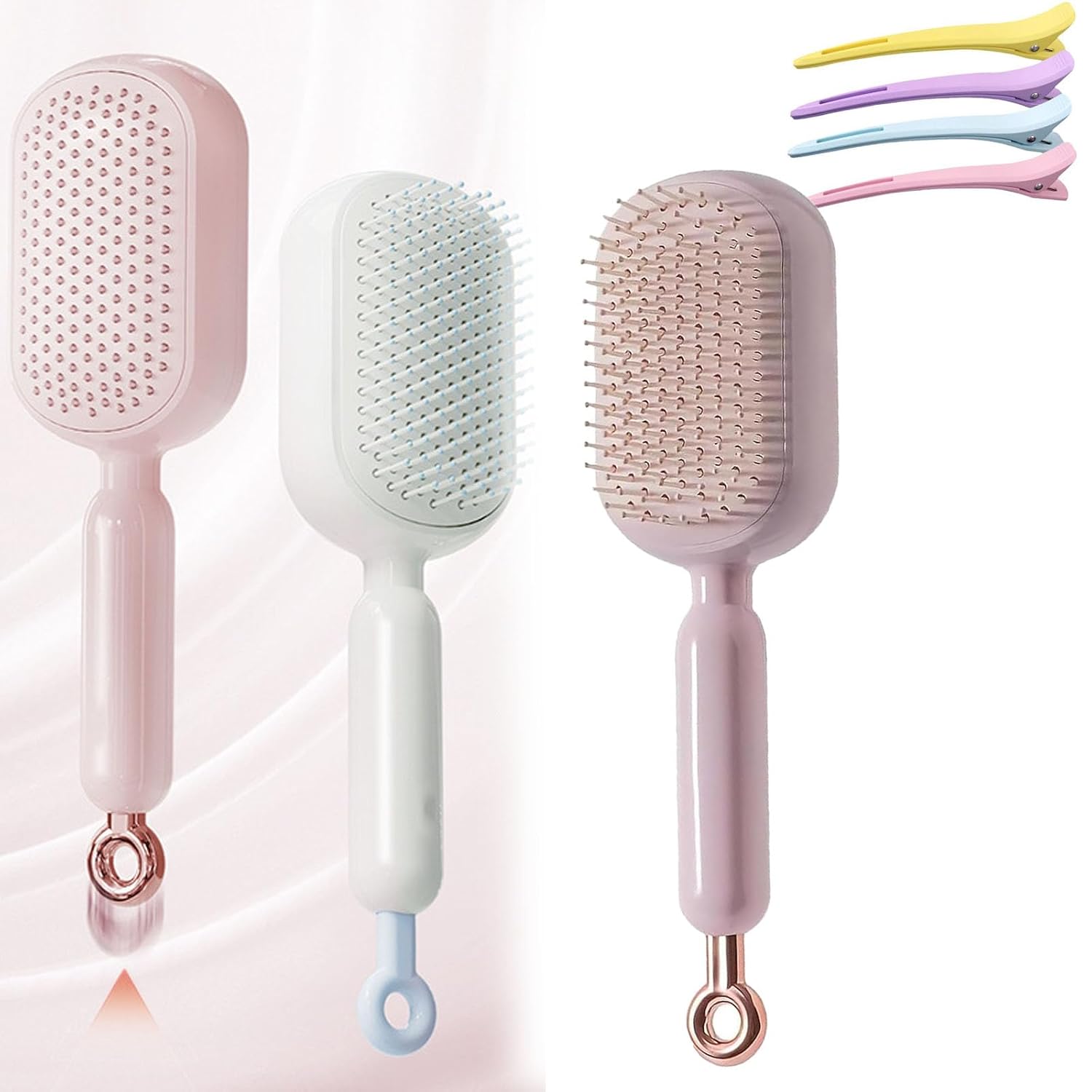 Amazon.com : Retractable Cushion Massage Comb, Retractable Brush Hair ...