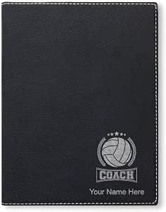 Amazon.com : Small 7" X 9" Portfolio Notepad, Volleyball Coach ...
