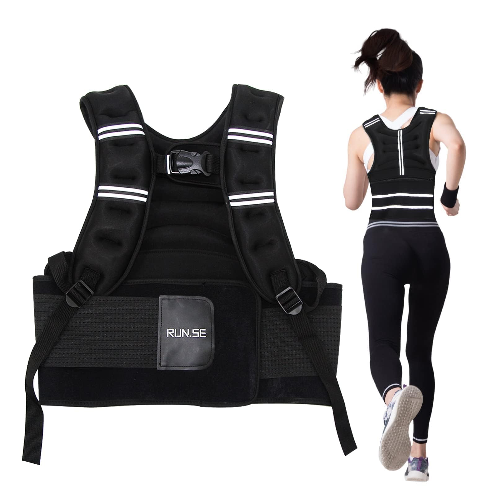 12lbs Weight Vest Workout Equipment - RUN.SE Weight Vest with ...