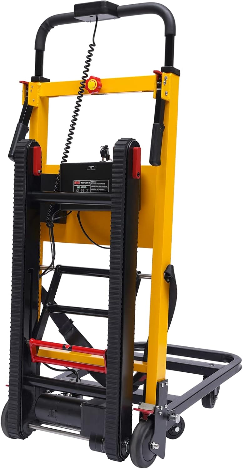 150W Electric Folding Stair Climbing Hand Truck, 24V Battery Powered ...