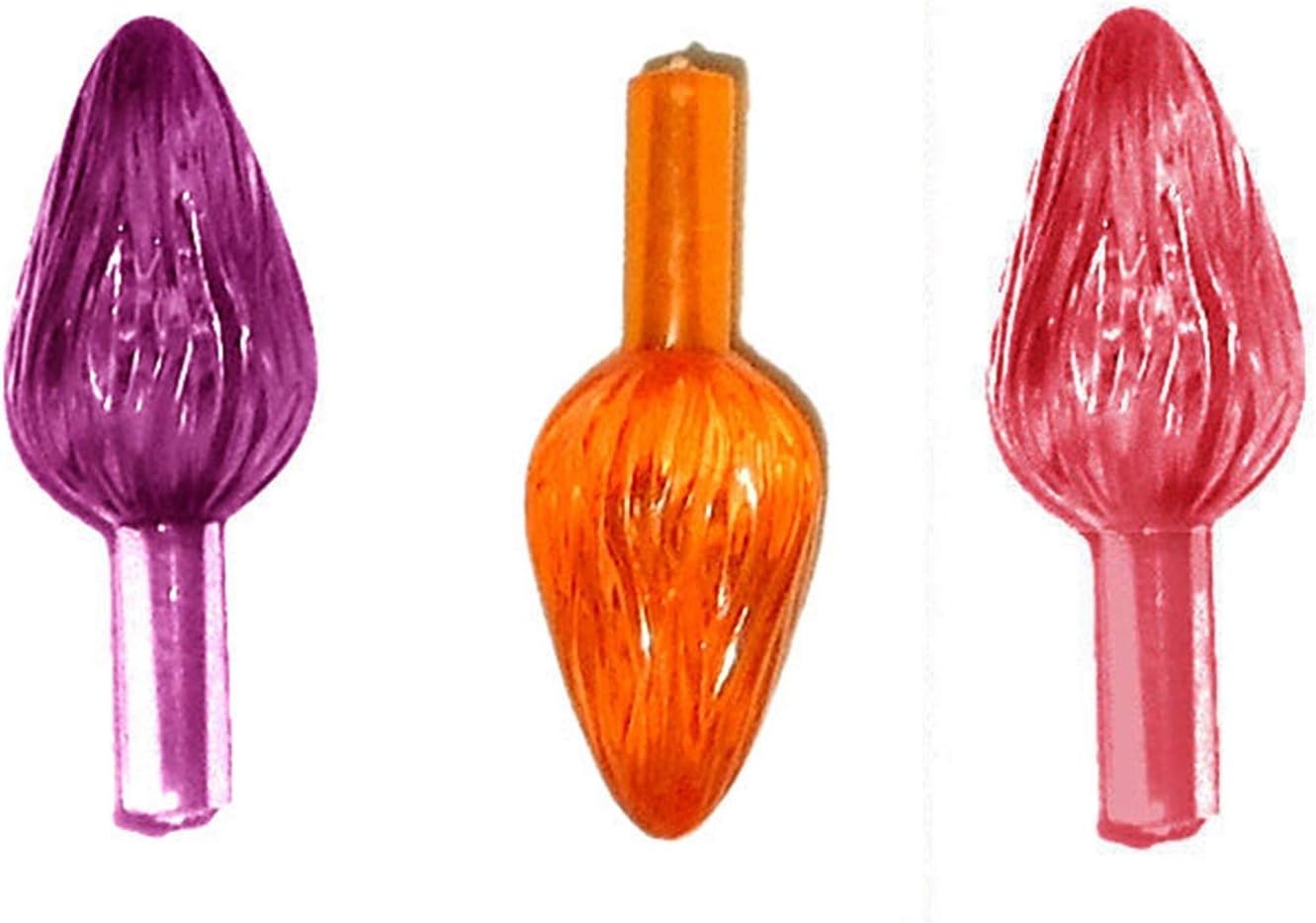 Amazon.com: Extra Large Ceramic Tree Bulbs - Orange, Purple, Pink - 25 ...