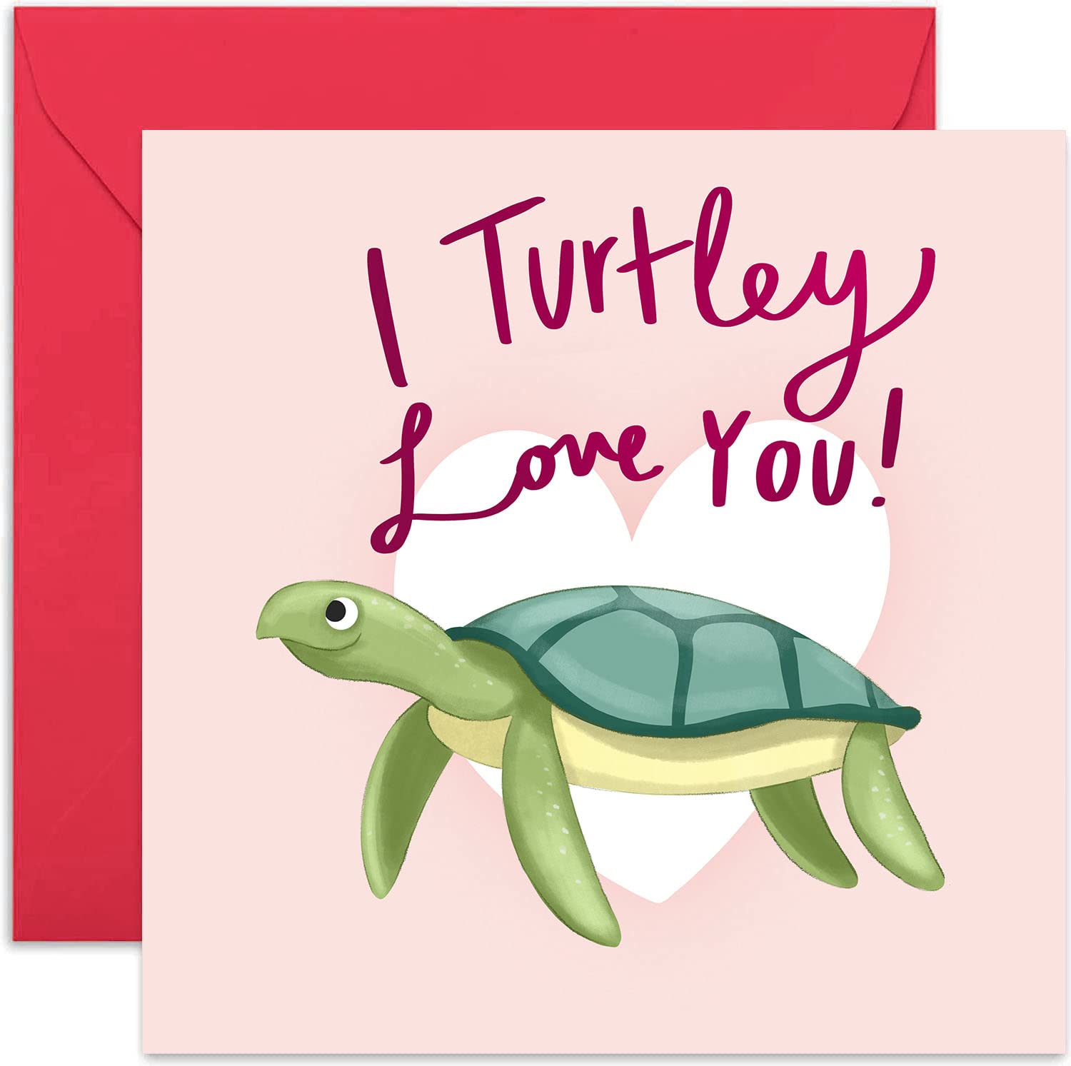 Amazon.com : Old English Co. Turtley Love You Anniversary Card - Cute ...