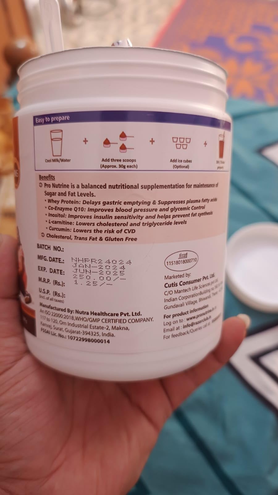 PRO NUTRINE Chocolate Protein Powder for Family | Helps in Improve ...