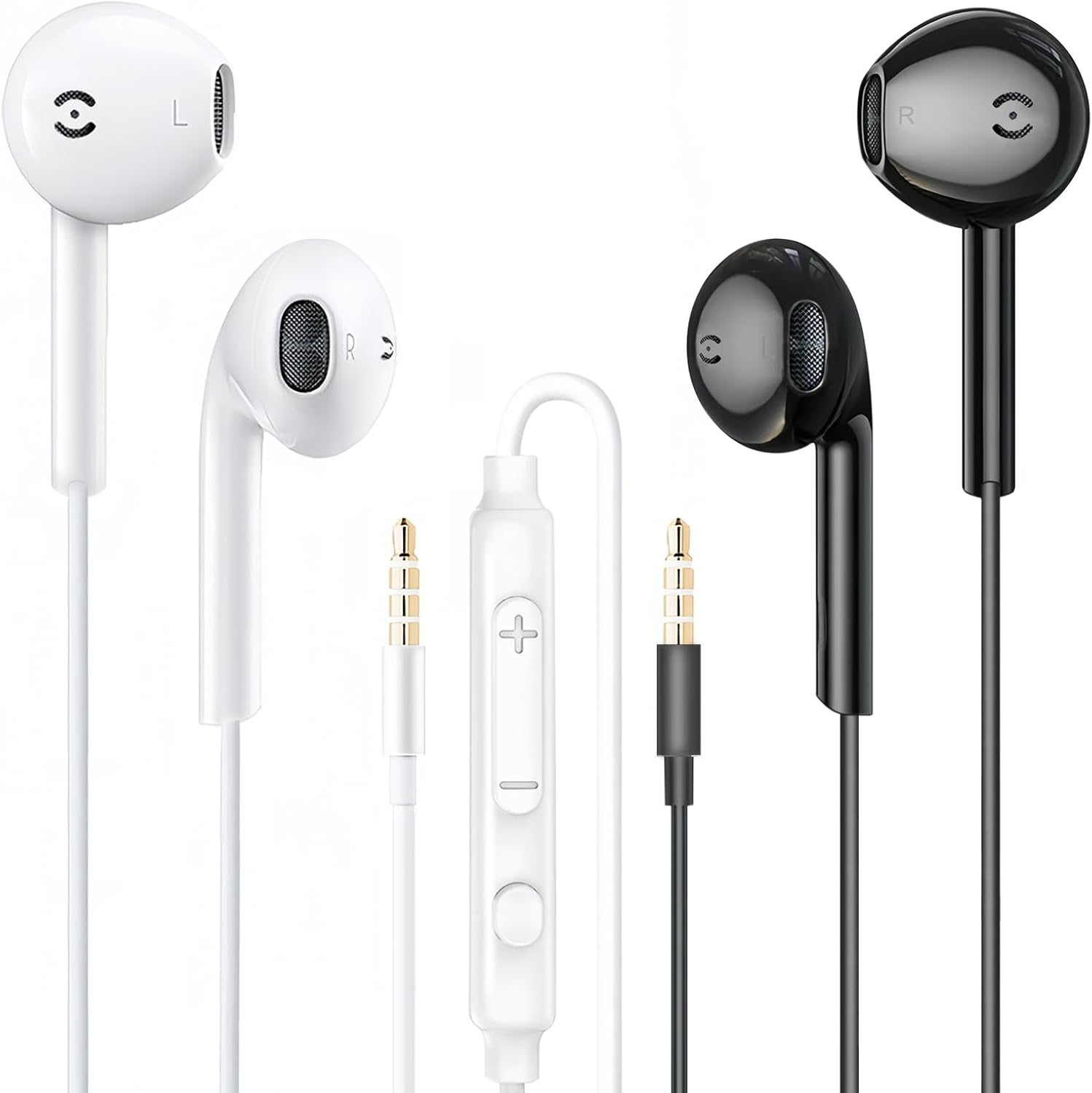 Amazon.com: MAS CARNEY Wired Headphones Earbuds with Microphone WH9, in ...