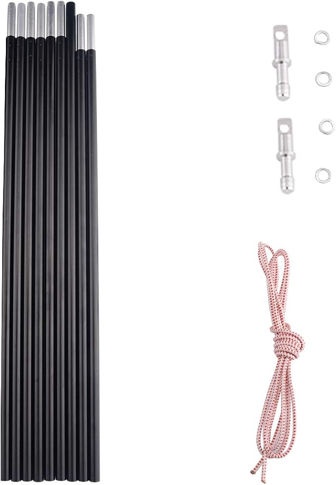 BRILLIANCE4U Aluminum Tent Poles Replacement, Fits Both Female and Male ...