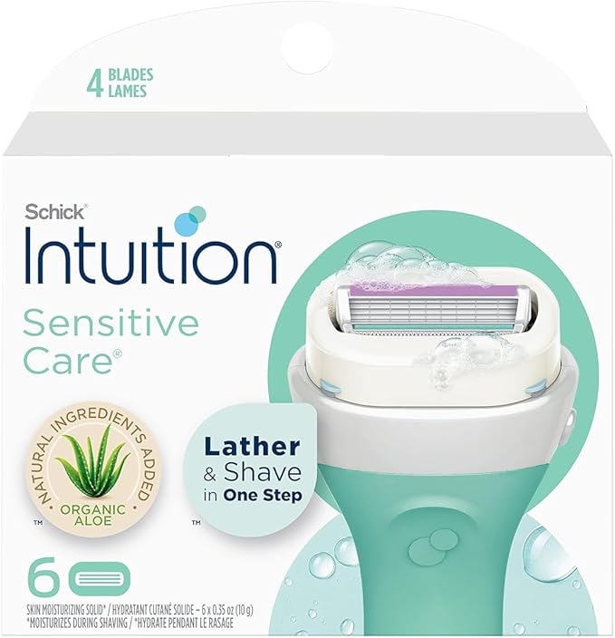 Intuition Schick Sensitive Skin Womens Razor Refills with Vitamin E ...