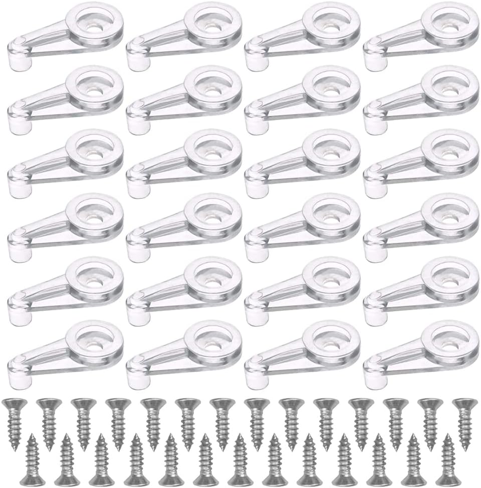25 Pcs Glass Retainer Clips Kit Glass Panel Clip Clear Mirror Clips for ...