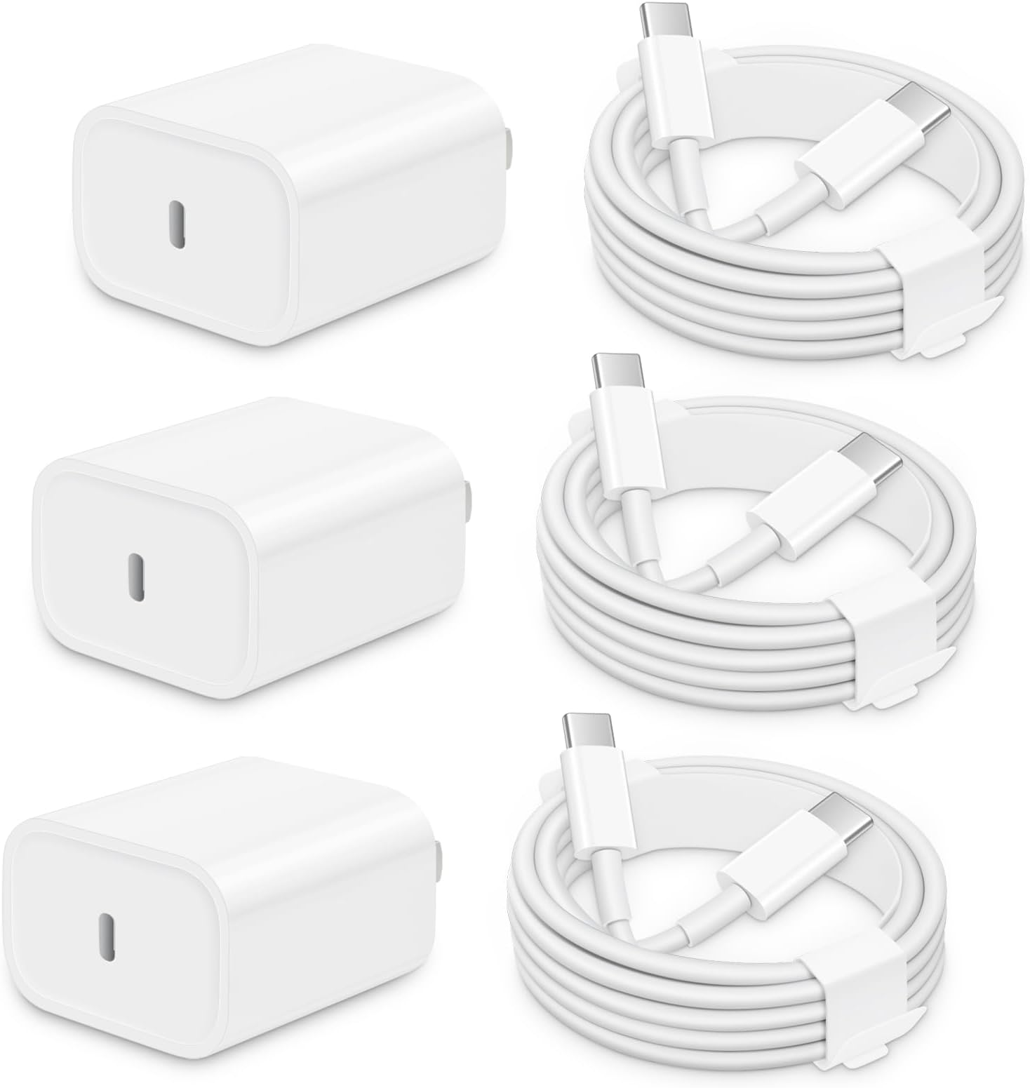 Amazon.com: 3 Pack i Phone 16 15 Charger Fast Charging, 20W USB C ...