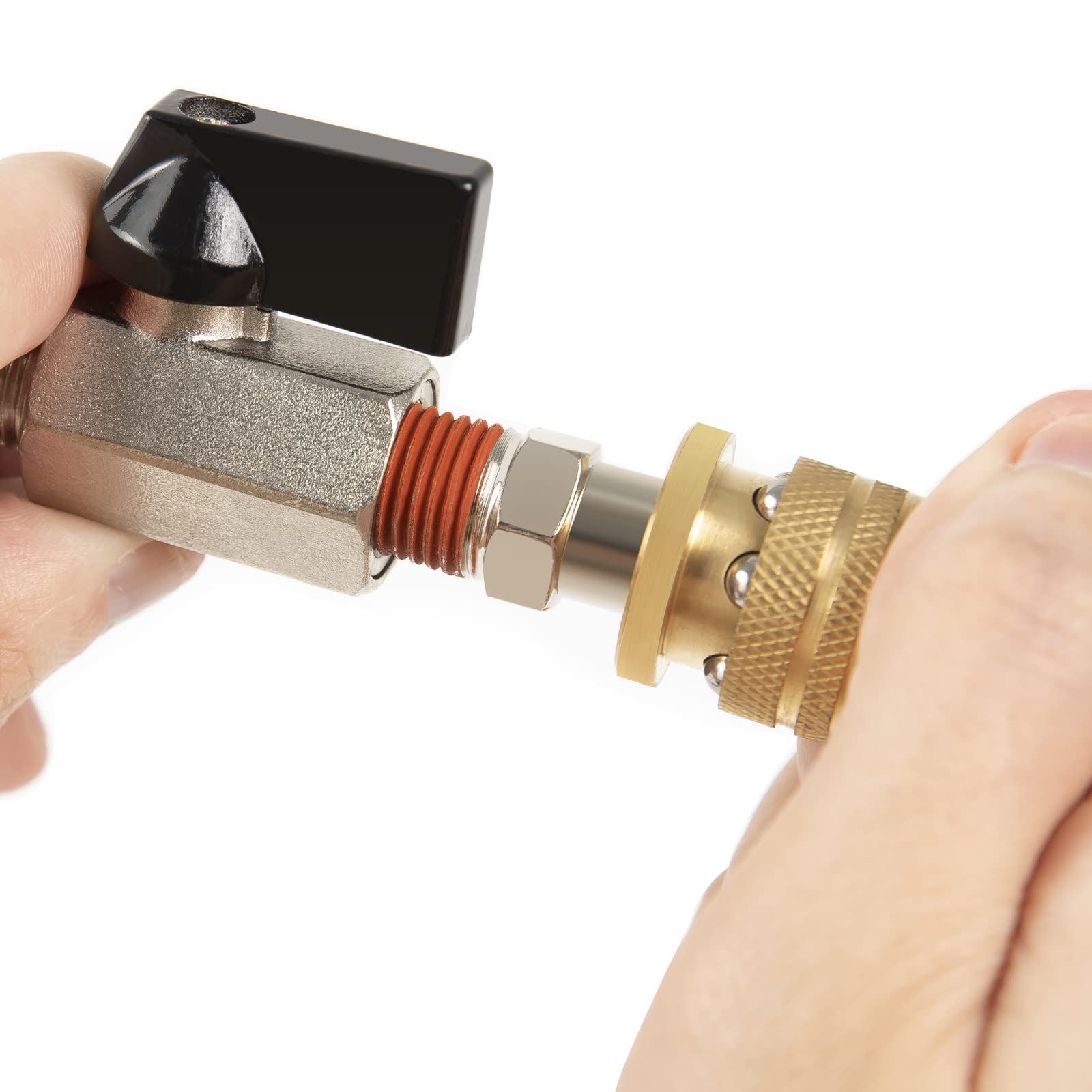 Snapklik.com : ChillWaves Brass Mini Ball Valve, Shut Off Switch Ball ...