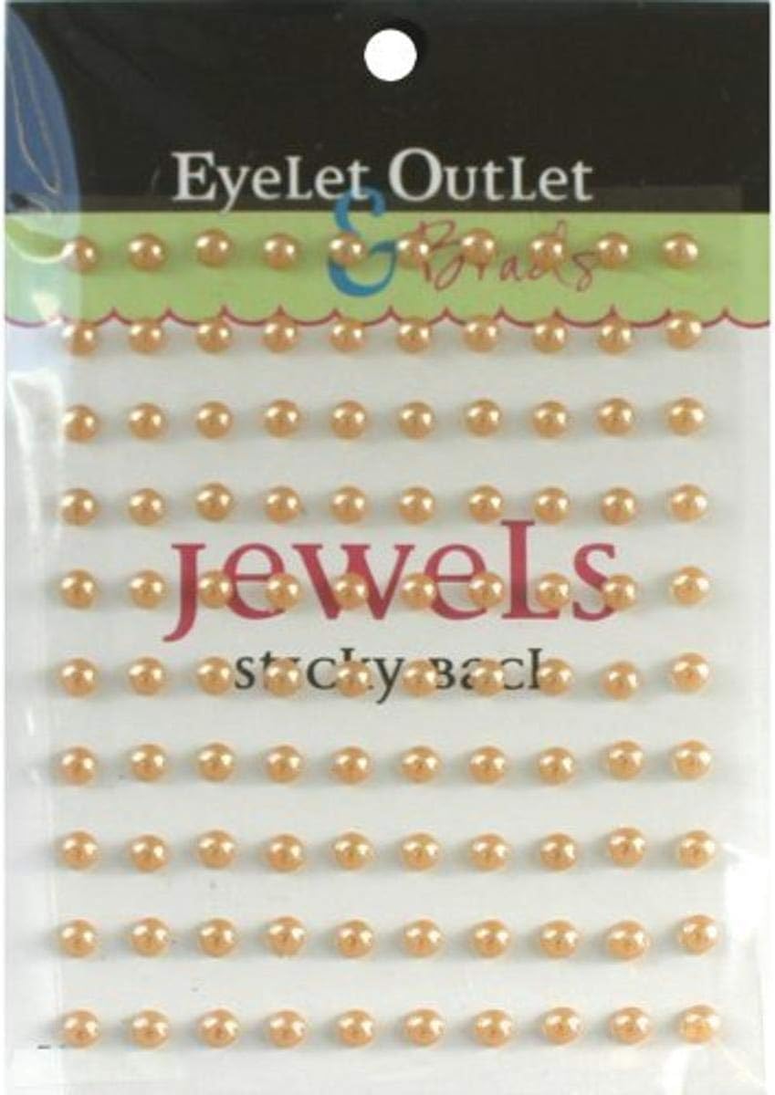 Amazon.com: Eyelet Outlet Bling Self-Adhesive Pearls, 5mm, Brown, 100-Pack