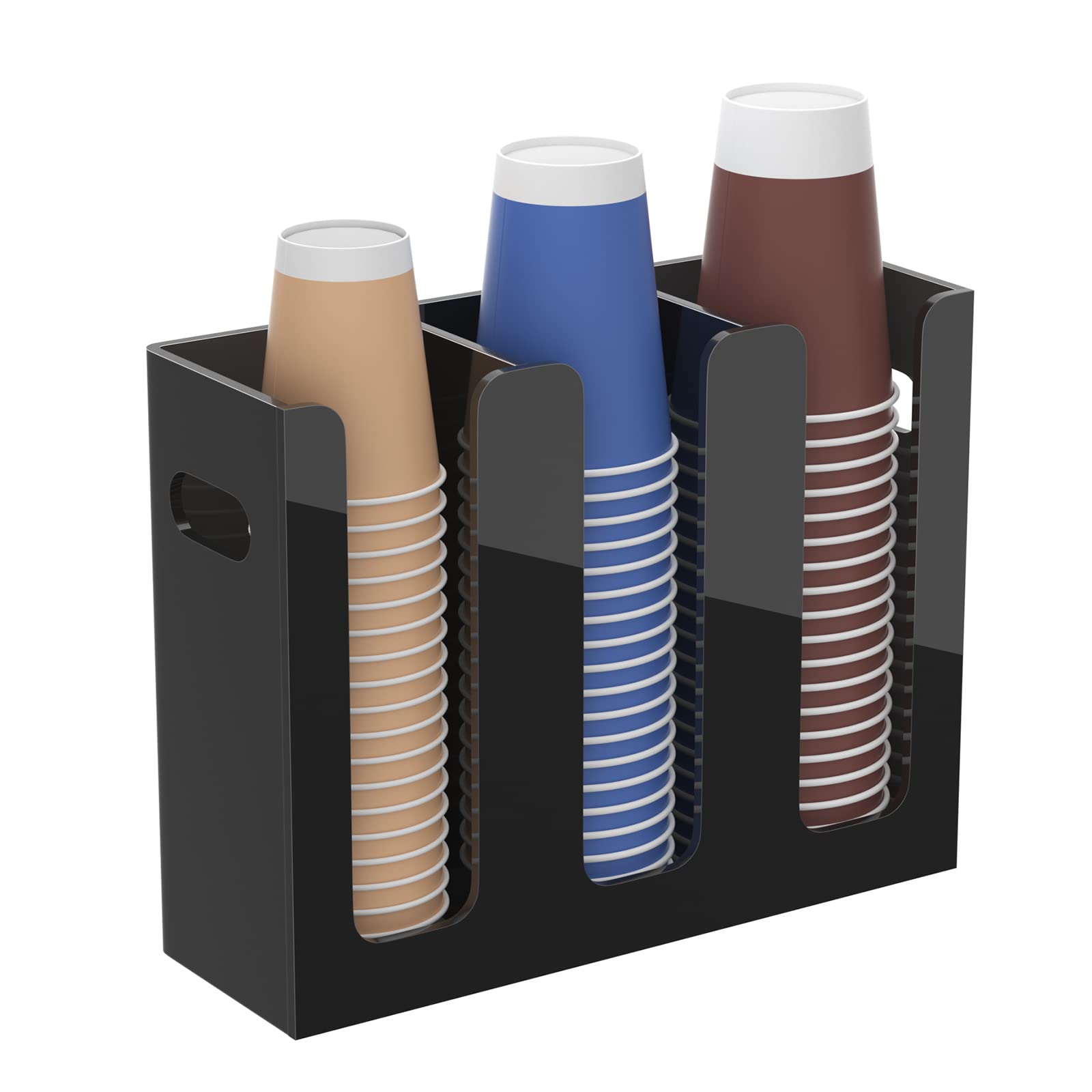 Amazon.com: BOSSCASA Disposable Coffee Cup Dispenser with Handles ...