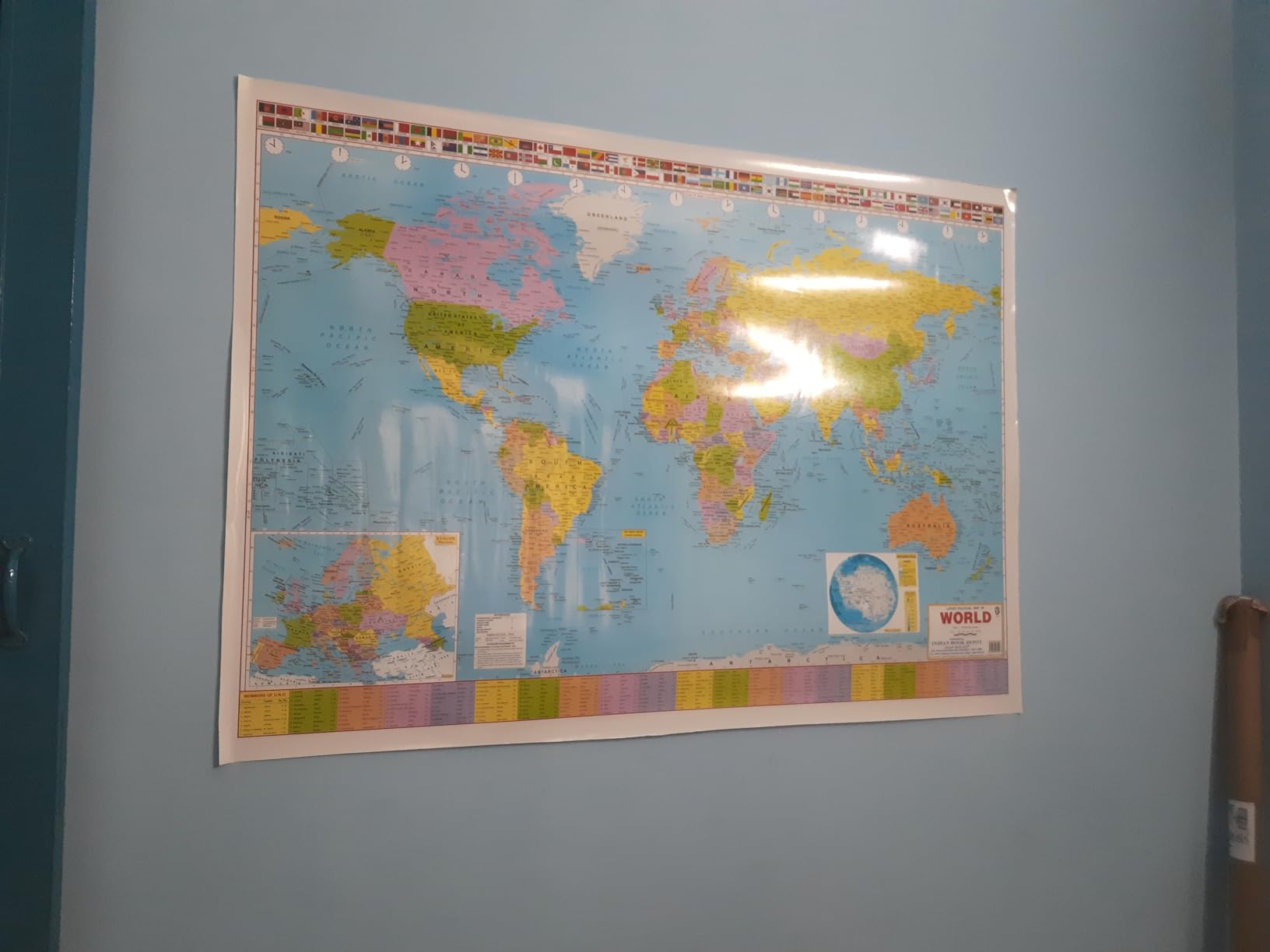 World Political Map | 140 cm x 100 cm | Laminated | Extra Large Size ...
