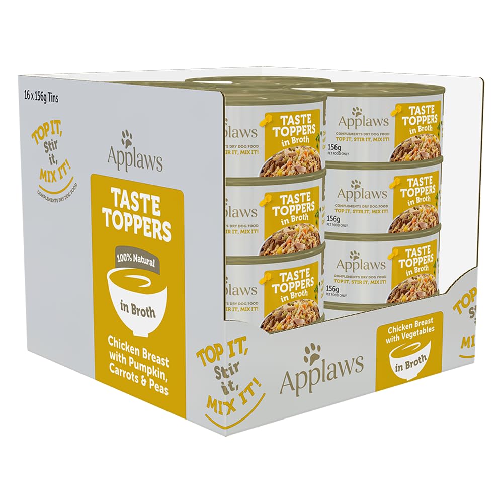Applaws Taste Toppers 100% Natural Wet Dog Food Chicken Breast with ...