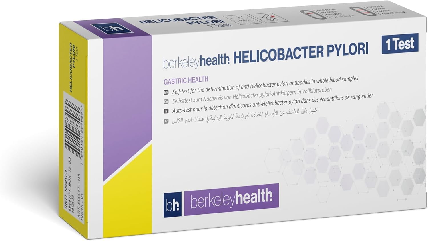 Berkeley Health Stomach Ulcer Test Kit | Detect H. Pylori - Blood Test ...