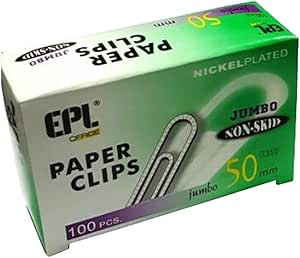 EPL E350 Paper Clips 50MM Pack of 100 : Amazon.ae: Office Products