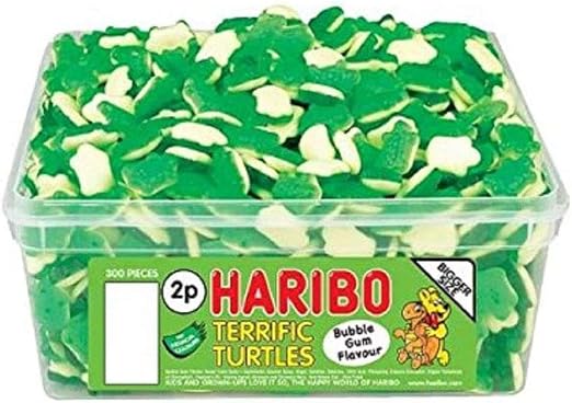 Haribo Terrific Turtle -Tub Of 300 Pieces : Amazon.co.uk: Grocery