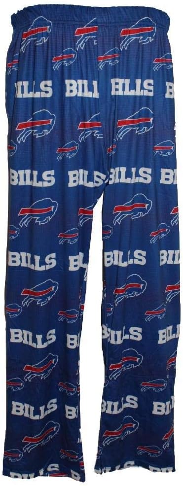 Buffalo Bills Men's Scatter Pattern Pajama Lounge Multi Color Pants