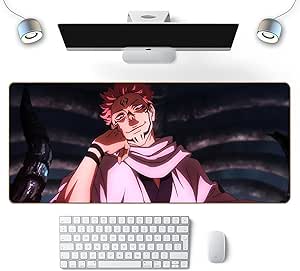 Quqiran Jujutsu Kaisen Ryomen Sukuna XXL Mouse Mat Multifunction Gaming ...