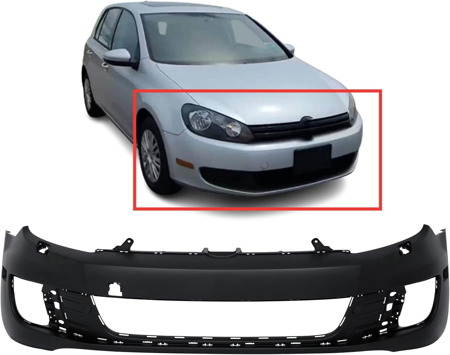 Amazon.com: FitParts Compatible With Front Bumper Cover 2010 2011 2012 ...
