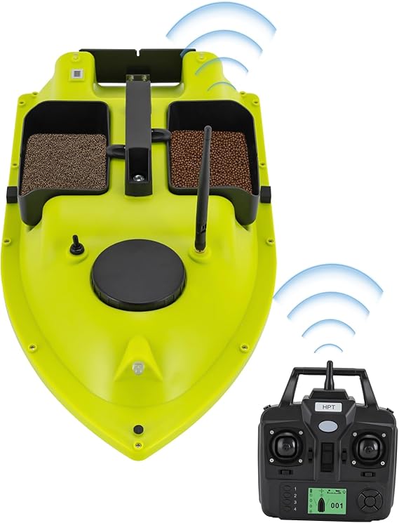 Amazon.com: RC Fishing Boat 52W 5.91ft/s Bait Boat High Speed RC ...