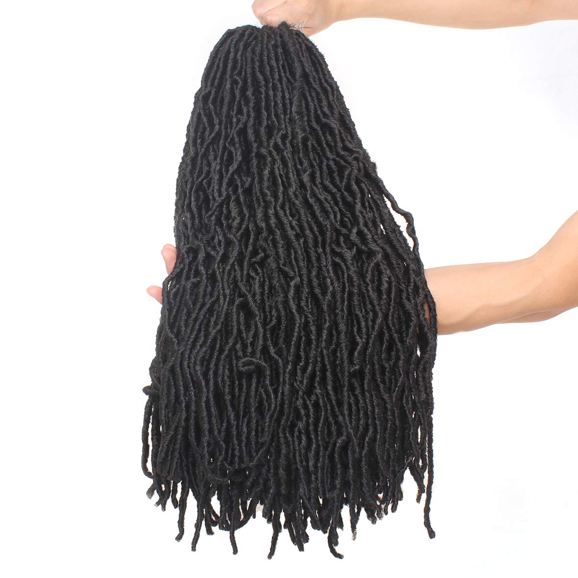 Buy ZRQ 24 Inch Faux Locs Crochet Hair Long Goddess Locs Crochet Braids ...