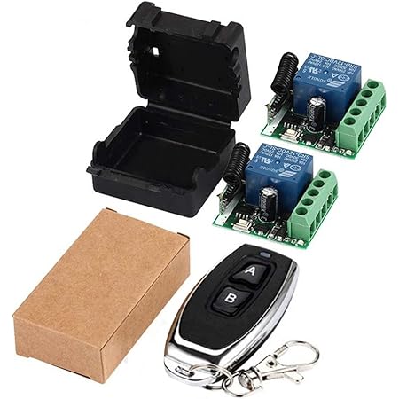 eMylo® DC 12V 1CH RF Relay Wireless Remote Control Light Switch 433Mhz ...