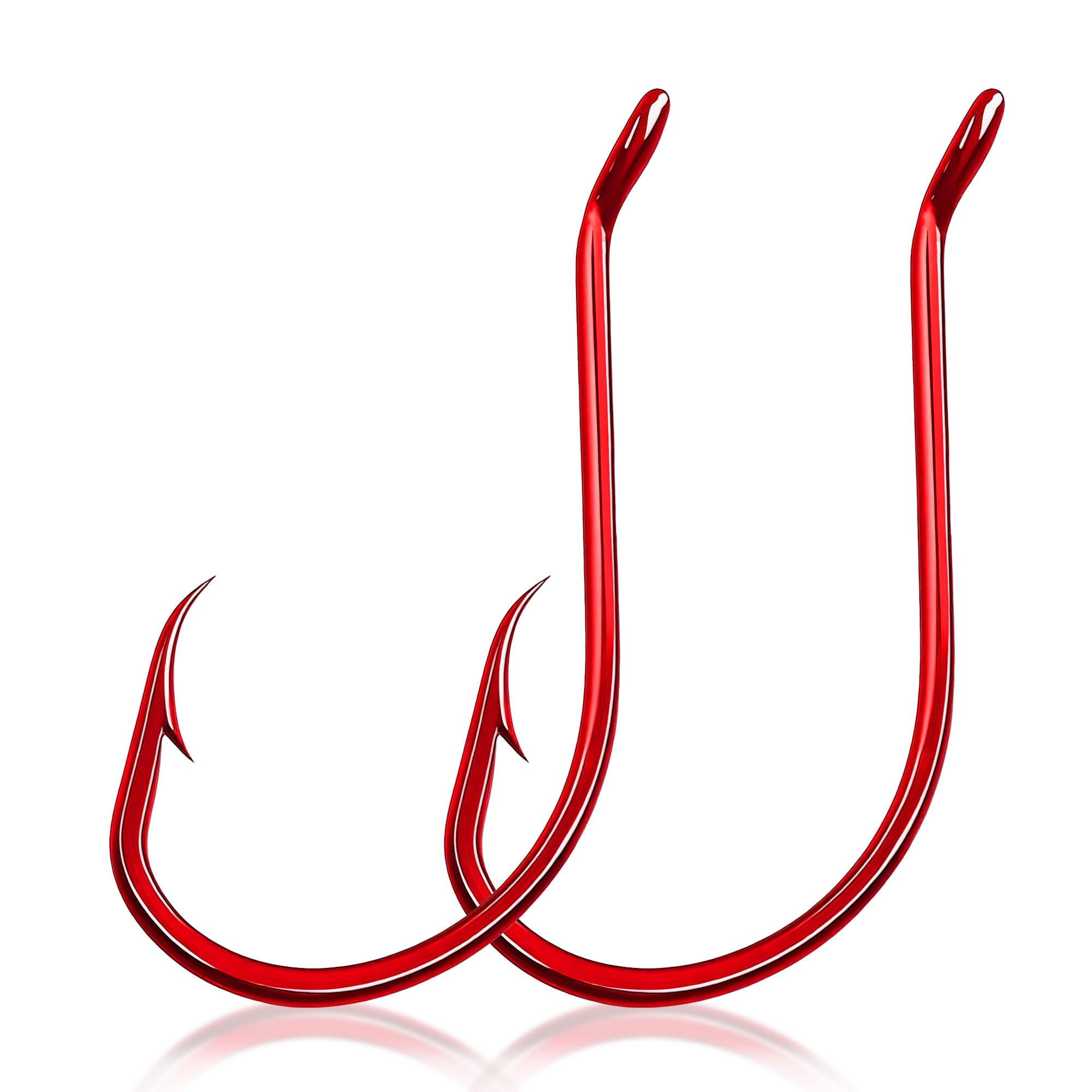 Snapklik.com : Octopus Hooks Fishing Saltwater - 100pcs Offset Beak ...