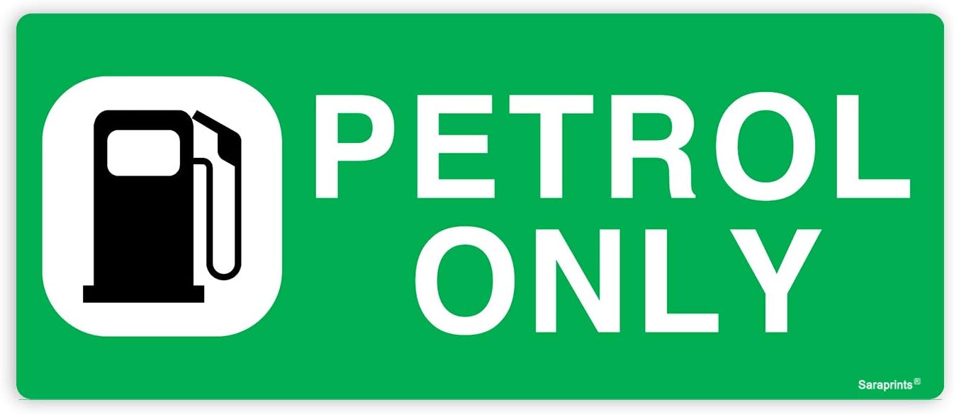 Pack of 1 Petrol Sticker Car (60 x 25 mm) Waterproof Petrol Sticker for ...