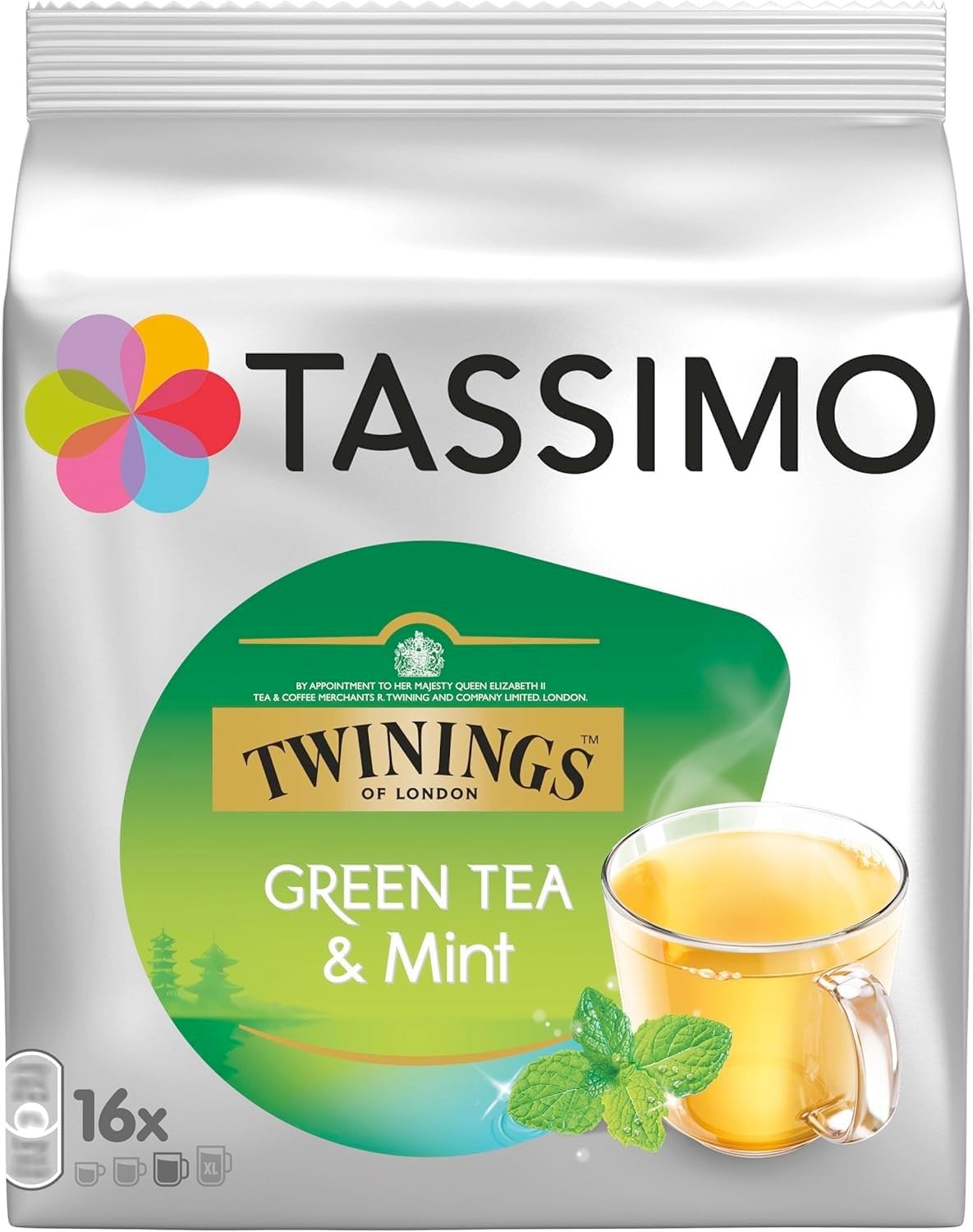 Factory Sealed Pack Tassimo T-Disc Pods Twinings Green Tea & Mint ...