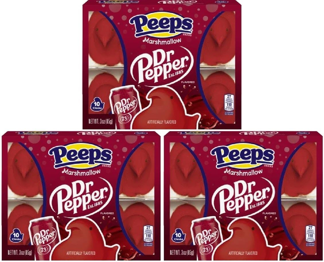 Amazon.com : PEEPS Easter Marshmallow Chicks, Variety Pack, 10 Count ...