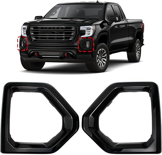 Amazon.com: COOL STAR 1 Pair Front Driving Fog Light Bezel Cover ...