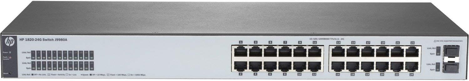 Amazon.com: HP J9980A 1820-24G Switch - J9980-61001 (Renewed) : Electronics