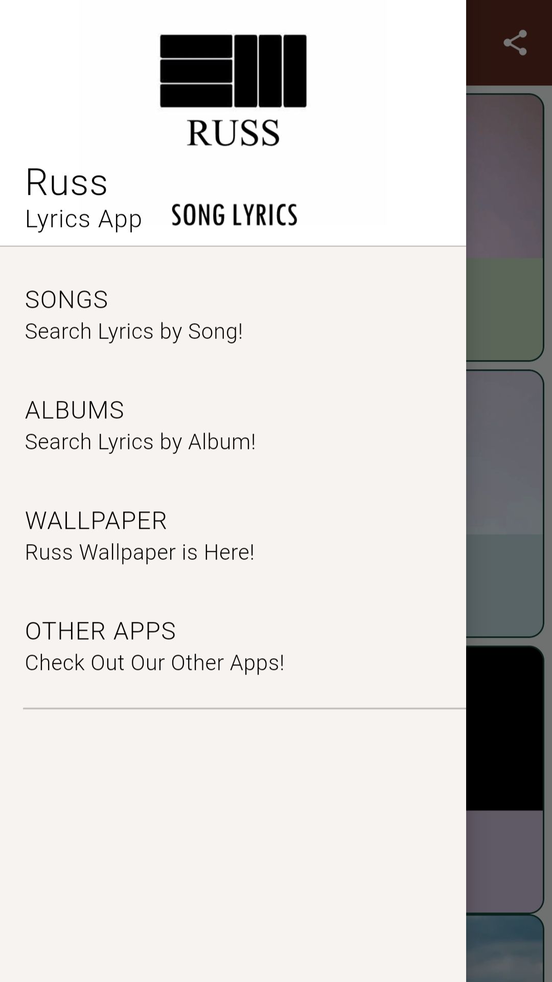 Russ Lyrics:Amazon.de:Appstore for Android