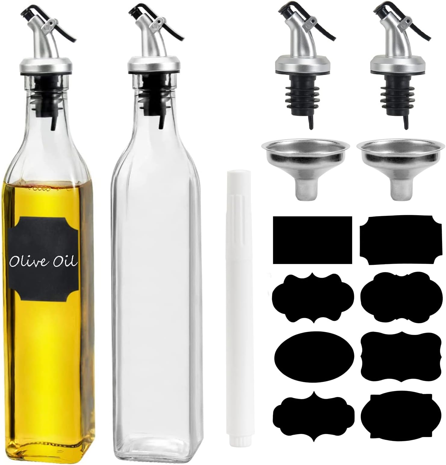 Amazon.com: DIMEGON 2Pack Oil and Syrup Dispensers, Olive Oil Dispenser ...