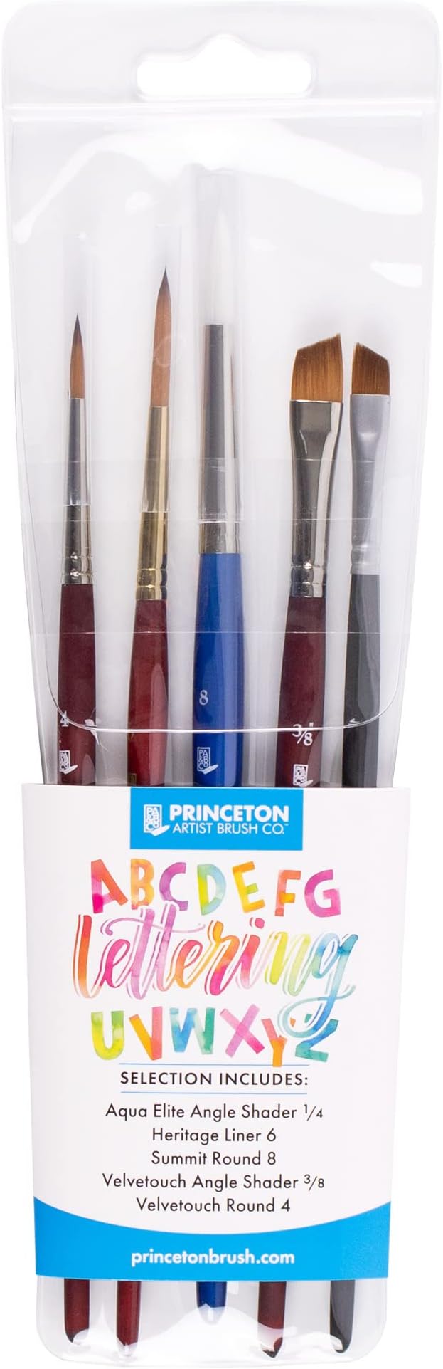 Amazon.com: Princeton Artist Brush Co. Lettering Brush Set - 5pc Short ...