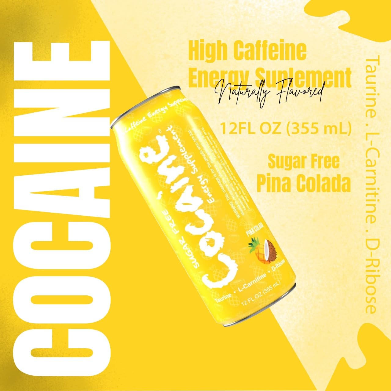 Amazon.com : New Cocaine Brand High Caffeine Energy Drink (12 Pack ...